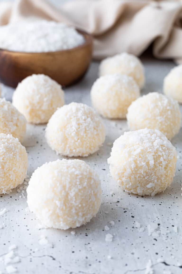Easy No-Bake Coconut Balls (2 Ingredients) – Sugary Logic