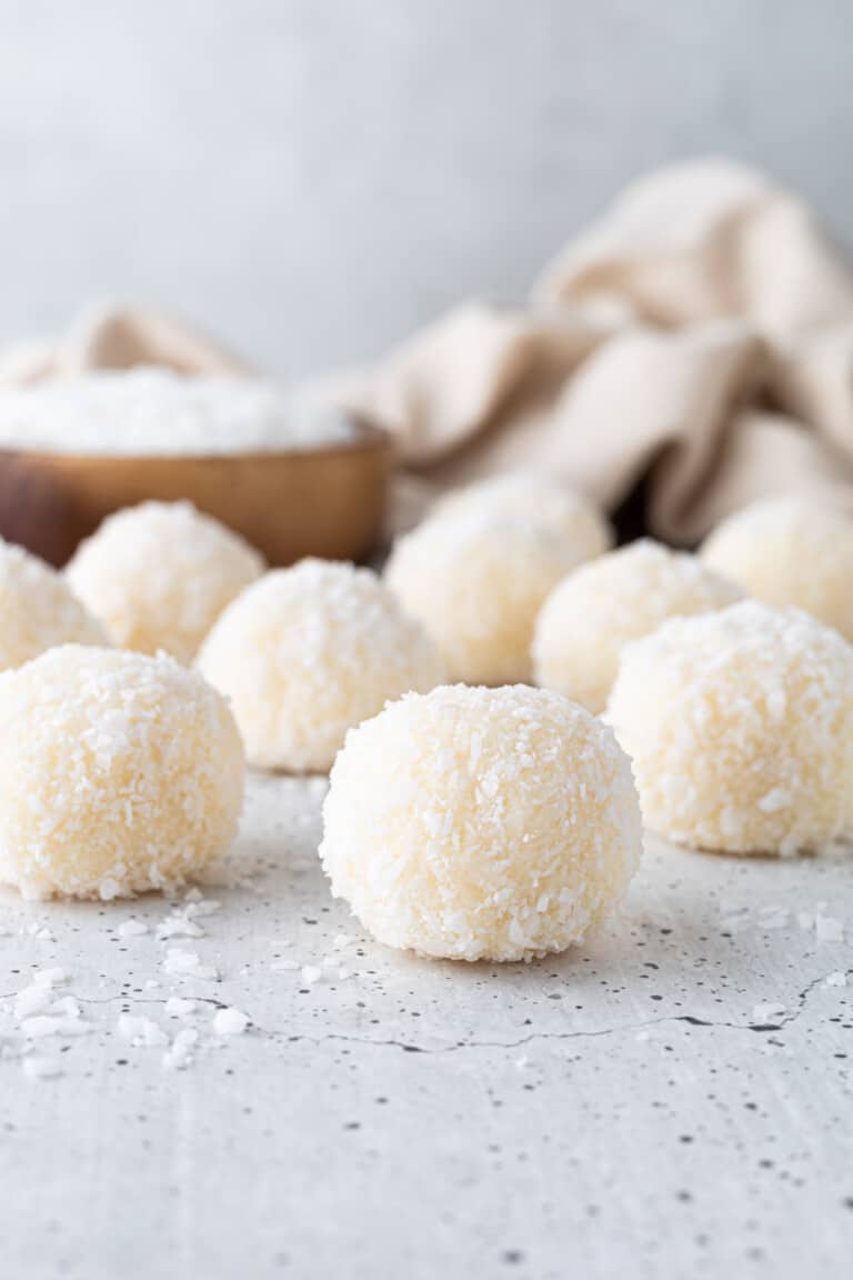 Easy No-Bake Coconut Balls (2 Ingredients) – Sugary Logic